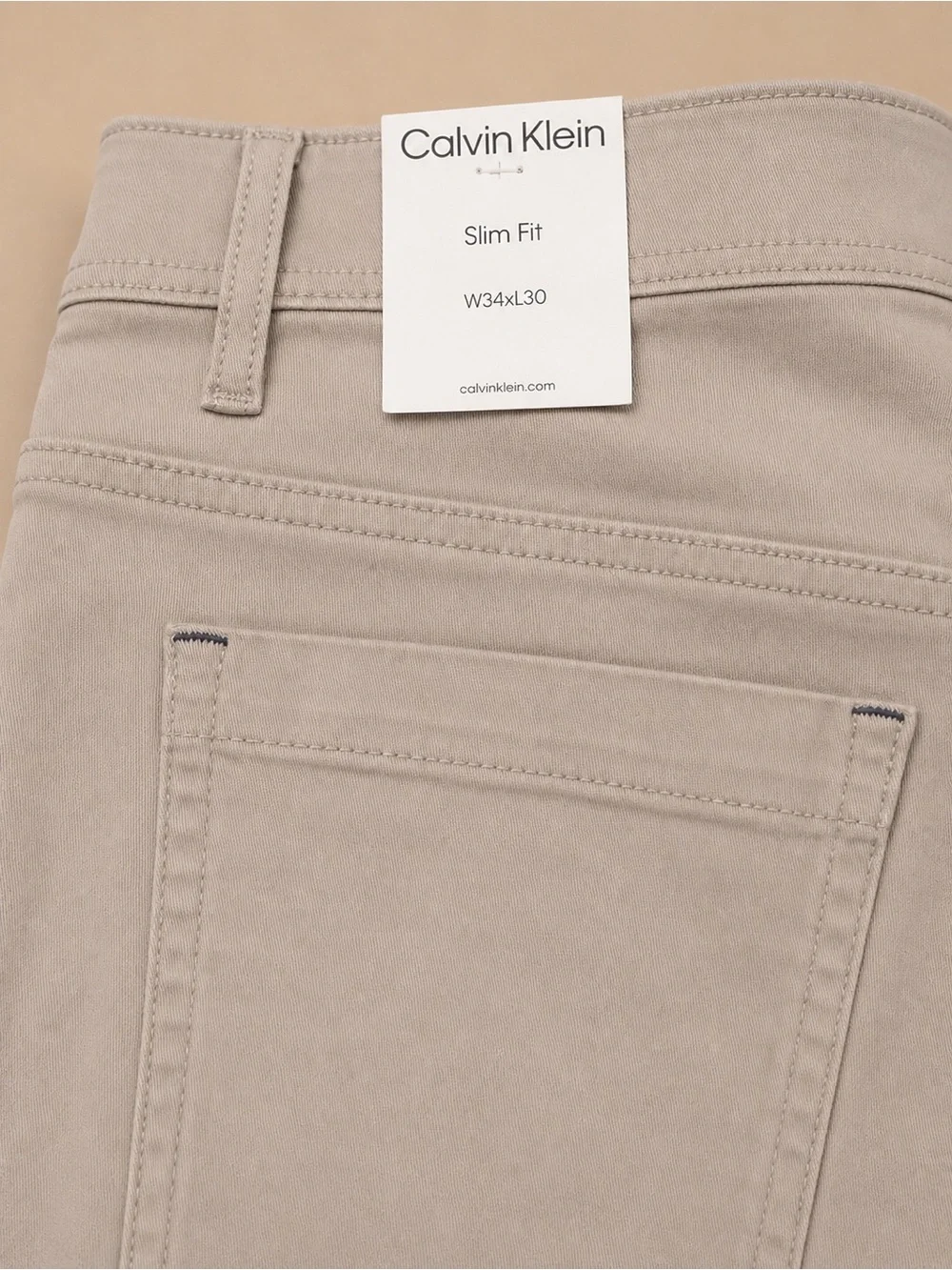 Calvin Klein | Pants | Calvin Klein Taupe Straight Leg Pants | Poshmark